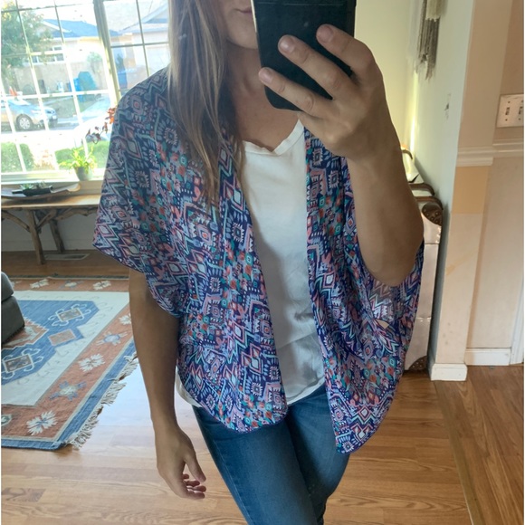 Divided | Jackets & Coats | Sheer Open Face Shall Top Multicolor Hm ...